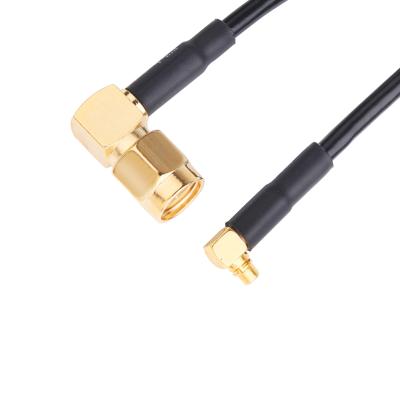 China RG174 SMA Male to MMCX Male Coaxial Cable Assembly 6GHz 50ohm 2.8mm OD for sale