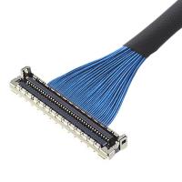 China MICRO COAX CABLE 30P 20878-030T-01 - 0.40mm Pitch LVDS Cable with EMC Shielding and Mechanical Lock for sale