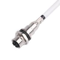 China M12 Gold Plated Ethernet Cable Assembly CAT6A 26AWG 8-Pin IP67 Industrial Network Cable -45℃ to +55℃ for sale
