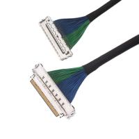 China Custom 0.4 Mm Pitch  20788 20679 30pin 40pin 50pin 60pin Micro Coaxial Connector Emi Shield Lvds Cable for sale