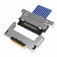 China 10pin Lvds Micro Coaxial Cable Assembly 20345-010T-32R 0.4 mm pitch  Horizontal mating type micro-coaxial connector for sale