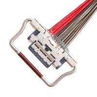 China 10P Lvds Micro Coaxial Cable Length Custom 0.4mm Pitch 20633-310T-01S for sale