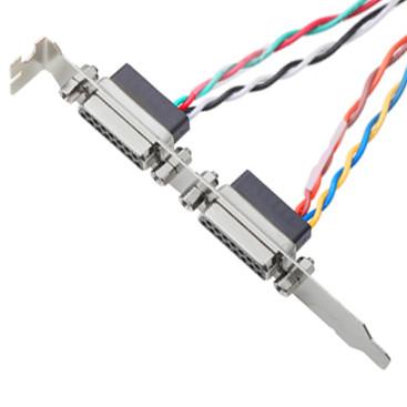 China 2 Pair Lvds Cable Db15 Connector Female 15 Pin 205205-2 Electrical To 40 Pin for sale