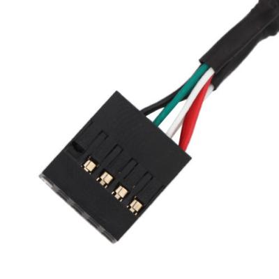 China HSG 100mm Length Wire Harness Cable Assembly 2×5 Pin Black To PHD-2×5P for sale