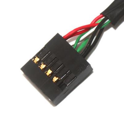 China Molex 22-55-2101 10-Pin 2.54mm Pitch USB Cable Assembly 150mm Length 30AWG Wire for sale