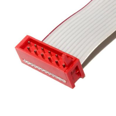 China UL2651 12 Pin Ribbon Cable with 30AWG IDC Connector 1.27mm Pitch for Industrial Applications for sale