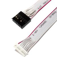 China DF19 to JST RF 12-Pin Flat Flexible Ribbon Cable 28AWG for PCBA Power Applications for sale