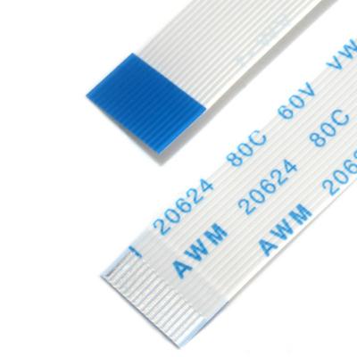China 16 Pin 0.5mm Pitch FFC FPC Cable AWM 20628 80C 60V for LVDS Display PCB Connection for sale