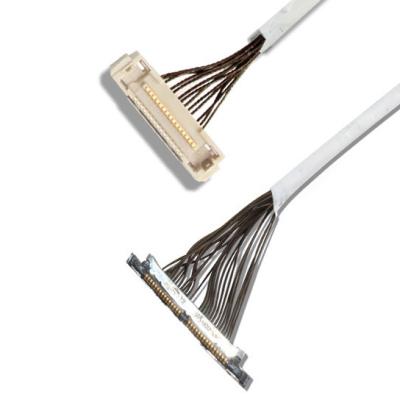 China 46 AWG 42 AWG Micro Coax Cable DF36 40P 0.4SD 150mm LVDS Display Connector 0.3mm Pitch for sale