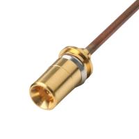 China TE 2157248-1 Semi Rigid Flex Panel Mount RF Connector 26.5GHz 50Ω 12.04mm Depth for sale