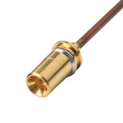 China TE 2157248-1 Semi Rigid Flex Panel Mount RF Connector 26.5GHz 50Ω 12.04mm Depth for sale