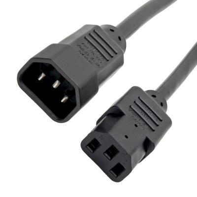 China C13 to C14 Power Cord 10A 250V 18 AWG for Data Center PDU Server Equipment for sale