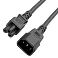 China C14 to C5 Power Adapter Cord 7A 250V 18 AWG IEC Connector for Industrial Equipment for sale