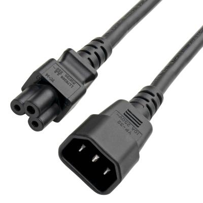 China C14 to C5 Power Adapter Cord 7A 250V 18 AWG IEC Connector for Industrial Equipment for sale