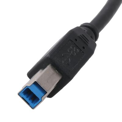 China USB 3.0 B Male to Female Printer Cable Connector - ROHS Compliant Black Plug & Play 5Gbps Data Transfer for sale