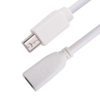 China C2G Mini DisplayPort Male to Female Cable 10ft White 4K UHD Resolution OEM/ODM Available for sale