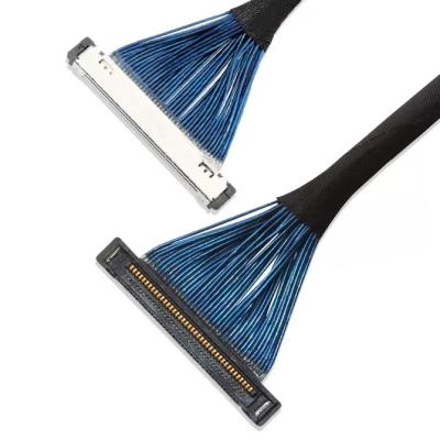 China 0.4mm Pitch Micro Coaxial Cable Assembly 40 Pin eDP LVDS HDMI 8.1Gbps High-Speed Data Transmission for sale