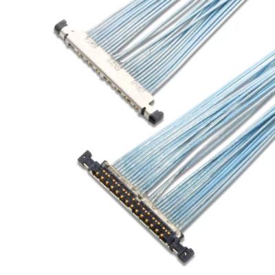 China LVDS Display Cable 20496-026T-40 26P Micro Coaxial Cable with -40℃ to +85℃ Temperature Range and 5 Gbps USB 3.1 Support for sale