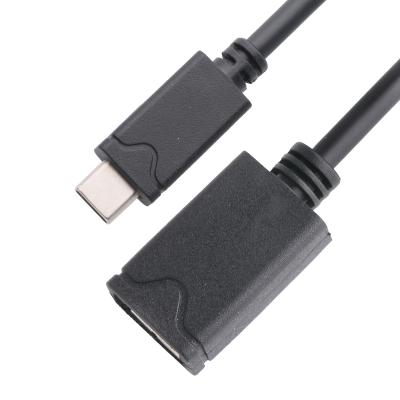 China ROHS USB Type-C Male to Type-A Female Adapter Cable 6-inch 5Gbps 3A Fast Charging OEM/ODM Customizable for sale