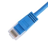 China Vertical 90 Degree Interface Slim Utp Cable Gigabit Molded Ethernet Blue Length Customize for sale