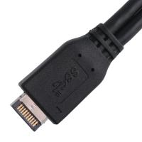 China Computer Motherboard Power Cable USB 3.1 Type-E Male To IDC20P Male Adapter Cable 20-Pin Extension Cable for sale