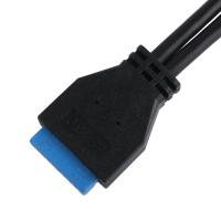 China Computer Motherboard Power Cable USB 3.1 Type-E Male To IDC20P Male Adapter Cable 20-Pin Extension Cable for sale