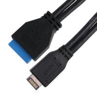 China Computer Motherboard Power Cable USB 3.1 Type-E Male To IDC20P Male Adapter Cable 20-Pin Extension Cable for sale