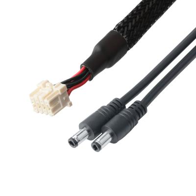 China Cable Connector 1-1971905-4 HSG*1PCS AND To DC Plug 2.5*5.5mm Solder Type PVC Appearance Molding for sale