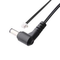 China DC Plug 2.1*5.5mm Solder Type PVC Appearance molding 90 angle to  White Housing 2P MOLEX F for sale