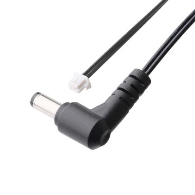 China DC Plug 2.1*5.5mm Solder Type PVC Appearance molding 90 angle to  White Housing 2P MOLEX F for sale