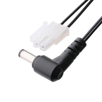 China DC Plug 2.1*5.5mm Solder Type PVC Appearance Molding 90 Angle To MOLEX 39012020 PITCH 4.2mm 1*2P Housing for sale