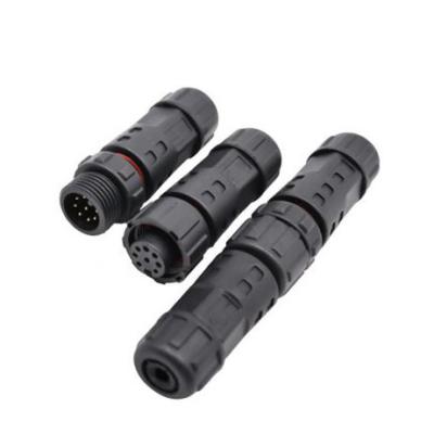 China M12 8-Pin Waterproof Circular Connector IP67/IP68 Rated 60V 1A for Industrial Automation for sale