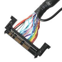 China LVDS Cable Assembly JAE FI-RE51HL 51Pin To HD-SUB 26P Male Sloder UL 1007 20AWG CABLE OEM/ODM for sale
