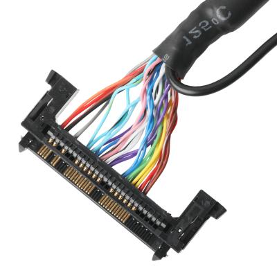 China LVDS Cable Assembly JAE FI-RE51HL 51Pin To HD-SUB 26P Male Sloder UL 1007 20AWG CABLE OEM/ODM for sale