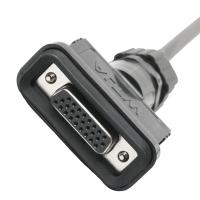 China ROHS LVDS Cable Assembly HDB-26BMMA-SL7001 Male To HDB-26BFFA-SL7001 Female Length Customize OEM/ODM for sale