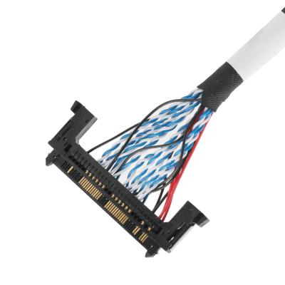 China LVDS Cable Assembly JAE FI-RE51HL 51Pin To DP2.0 30Pin Or EGN UL 1571 28AWG CABLE OEM/ODM for sale