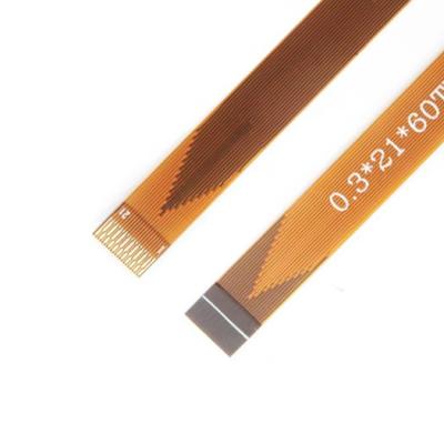 China 21-Pin FFC FPC Flexible Flat Cable 0.3mm Pitch 60mm Length Gold Plated LVDS Display Connector for sale