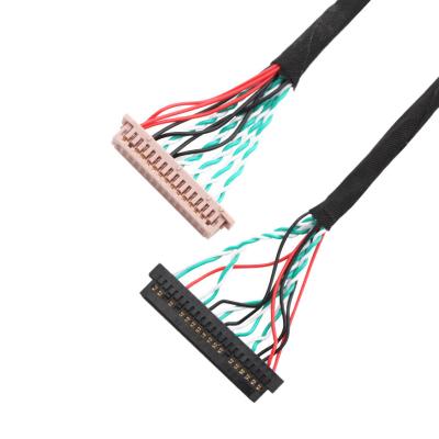 China 30 Pin LVDS Cable Assembly WL1258h-20P TO  DF13-2 lvds display connector for sale