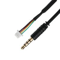 China 3.5mm 4Pin Heaphone Earphone Plug MALE To JST SHR-04V-S-B Cable Connector Assembly OEM/ODM for sale