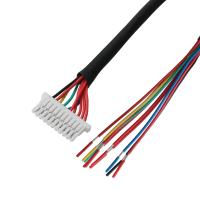 China Lvds Cable 10P JST SHLP-10V-S-B To Semi-stripped Harnesses Custom Coaxial Cable Assemblies Automotive Wire Harness for sale