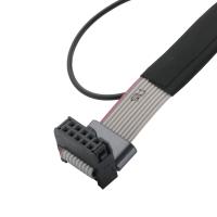 China IDC FC-10P TER M4 1.27mm Pitch Ground Cable Connector with UL2651 28AWG Wire - OEM/ODM Available for sale