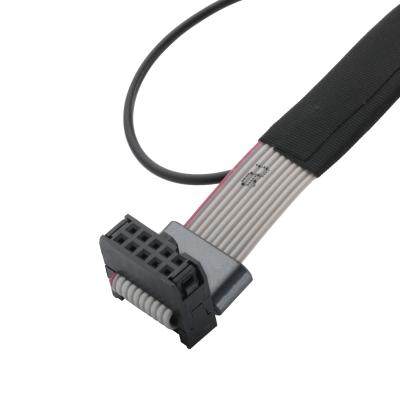 China IDC FC-10P TER M4 1.27mm Pitch Ground Cable Connector with UL2651 28AWG Wire - OEM/ODM Available for sale
