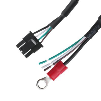China HSG 43645-0400 MX3.0-4P To Semi-stripped Wire And Ring Grounding Collar LVDS Cable Assembly OEM/ODM for sale