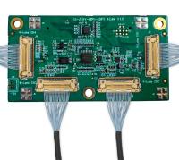 China Micro Coax LI-JXAV-MIPI-ADPT-4CAM Camera Board And Design Camera Connector FAW-1233-02 Cable OEM/ODM for sale