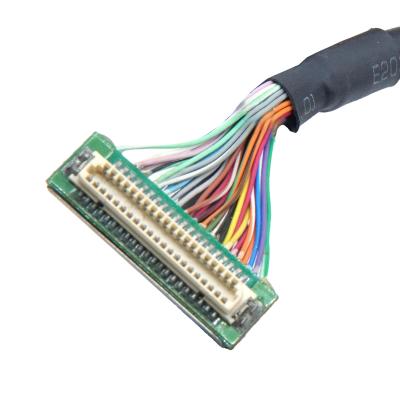 China DF9 41P Industrial Grade Medical Wire Harness  DF9 41 Pin Screen Display Cable Female Hot Press Flat Connect for sale