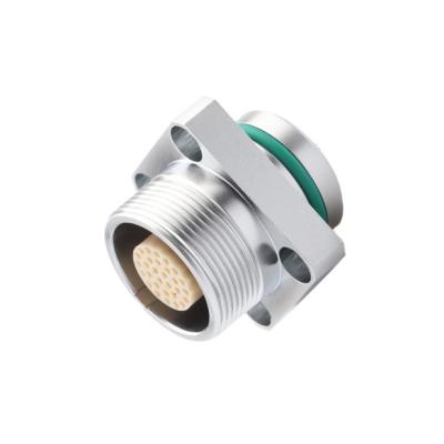 China Waterproof Connector B Series ZX 30Pin Female Socket IP68 Rated for Industrial Medical Aviation Military Applications for sale