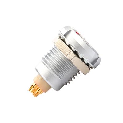 China Industrial Waterproof Connector B Series Z2 5Pin Double Nut PCB Pin Core -55°C to +250°C Temperature Range for sale