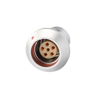 China B Series Z8 6-Pin Female Circular Connector with Push-Pull Locking -55°C to +125°C IP68 Rated for sale