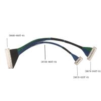 China 60-Pin Micro Coaxial Cable 0.4mm Pitch with EMI Shielding for LVDS eDP Transmission up to 20 Gbps for sale