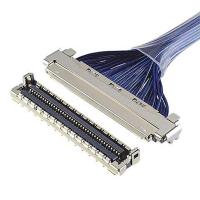 China Custom 0.4 Mm Pitch  20788 20679 30pin 40pin 50pin 60pin Micro Coaxial Connector Emi Shield Lvds Cable for sale